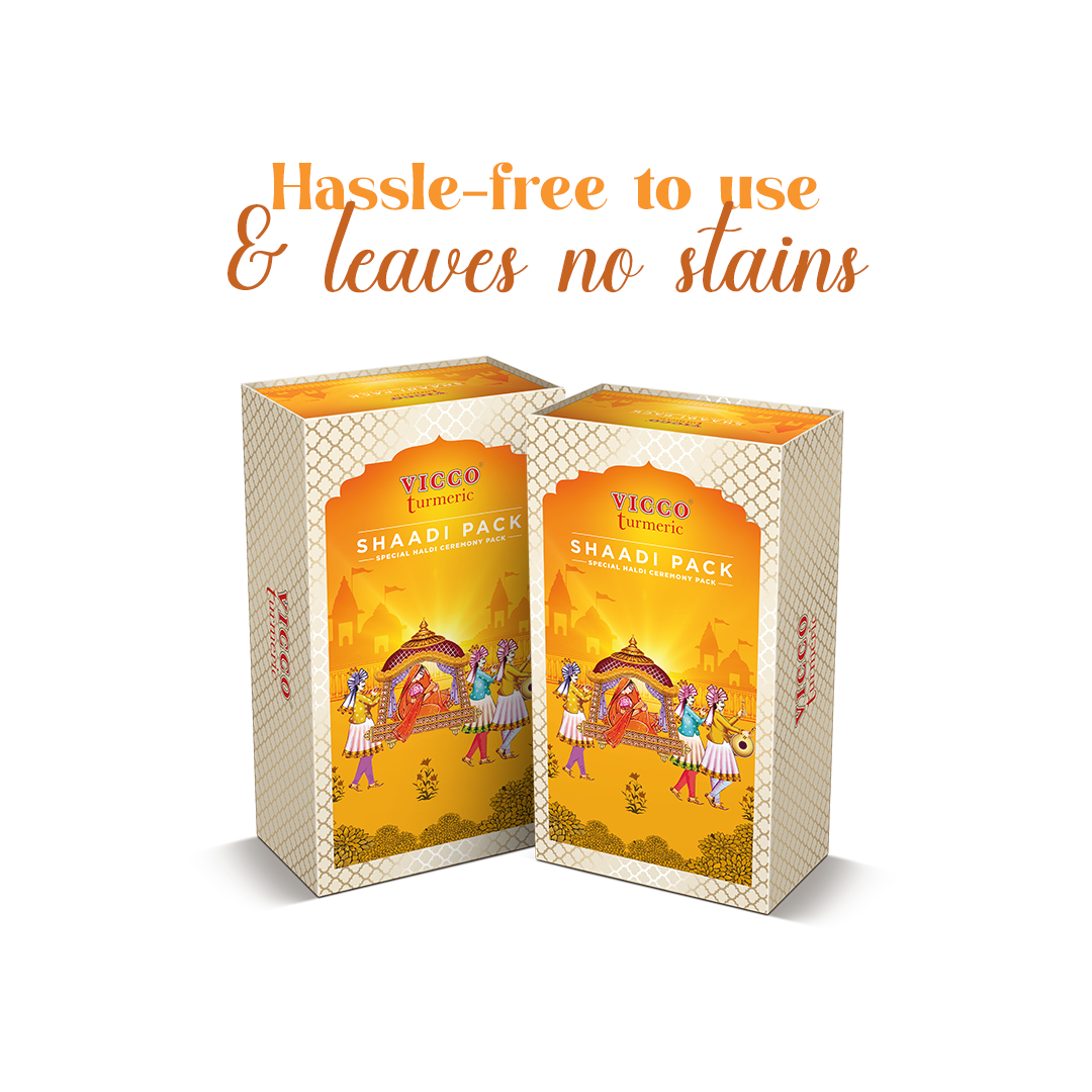 Buy Vicco Turmeric Shaadi Pack (200gm) Online | Pre-mix Haldi Ceremony ...